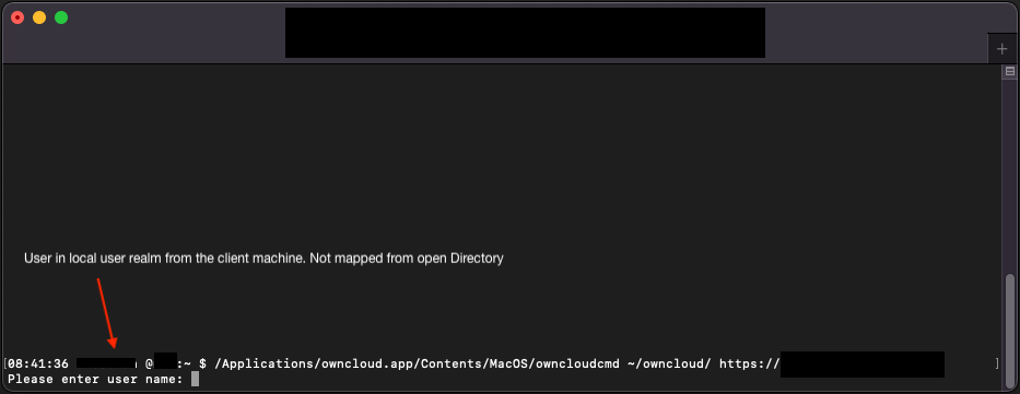 Owncloudcmd on MacOS bound to OD, username prompt takes forever · Issue #9496 · owncloud/client ...