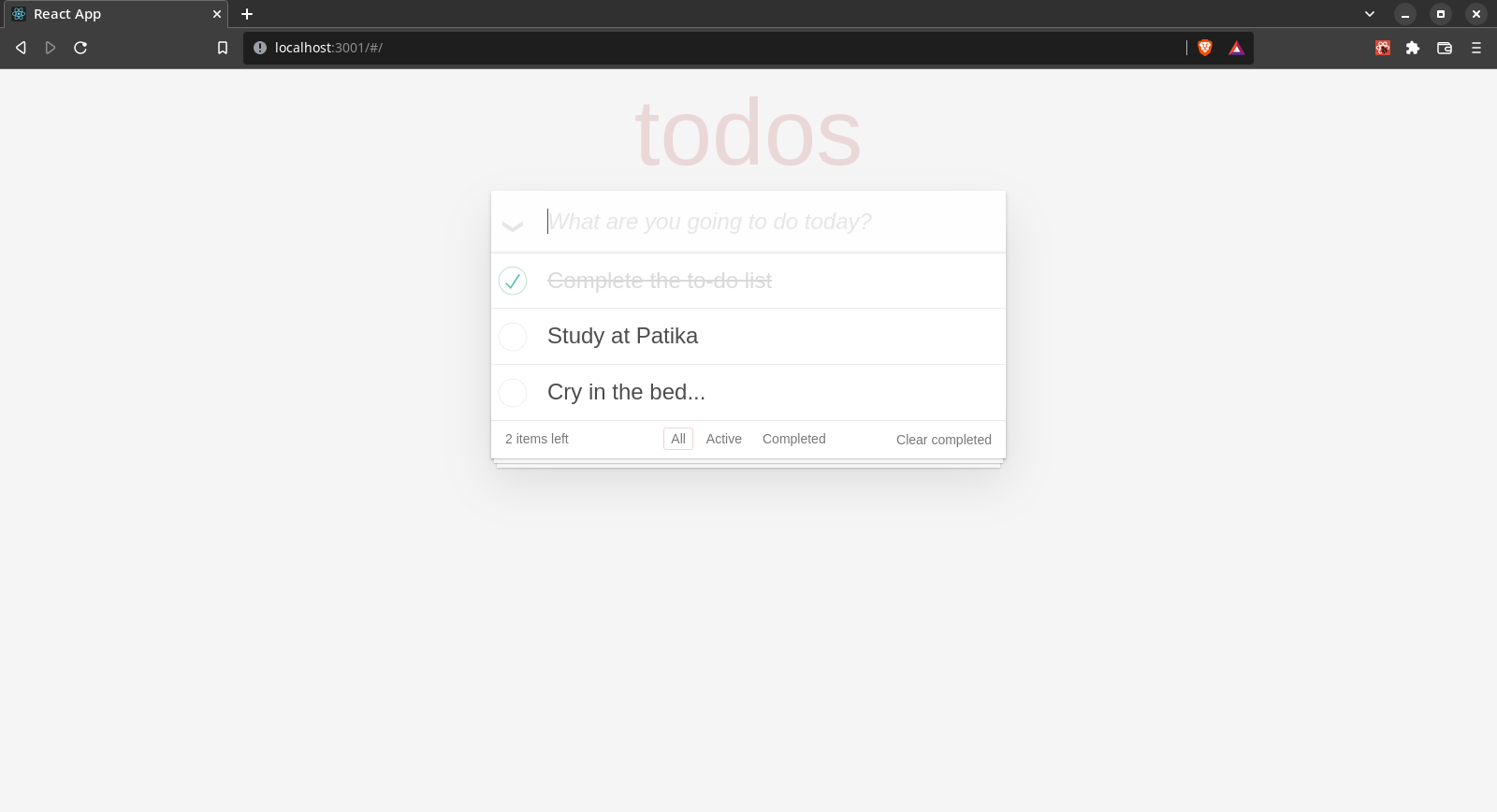GitHub - dincerefe/react-to-do-list: a homework which patika gave https://app.patika.dev/courses ...