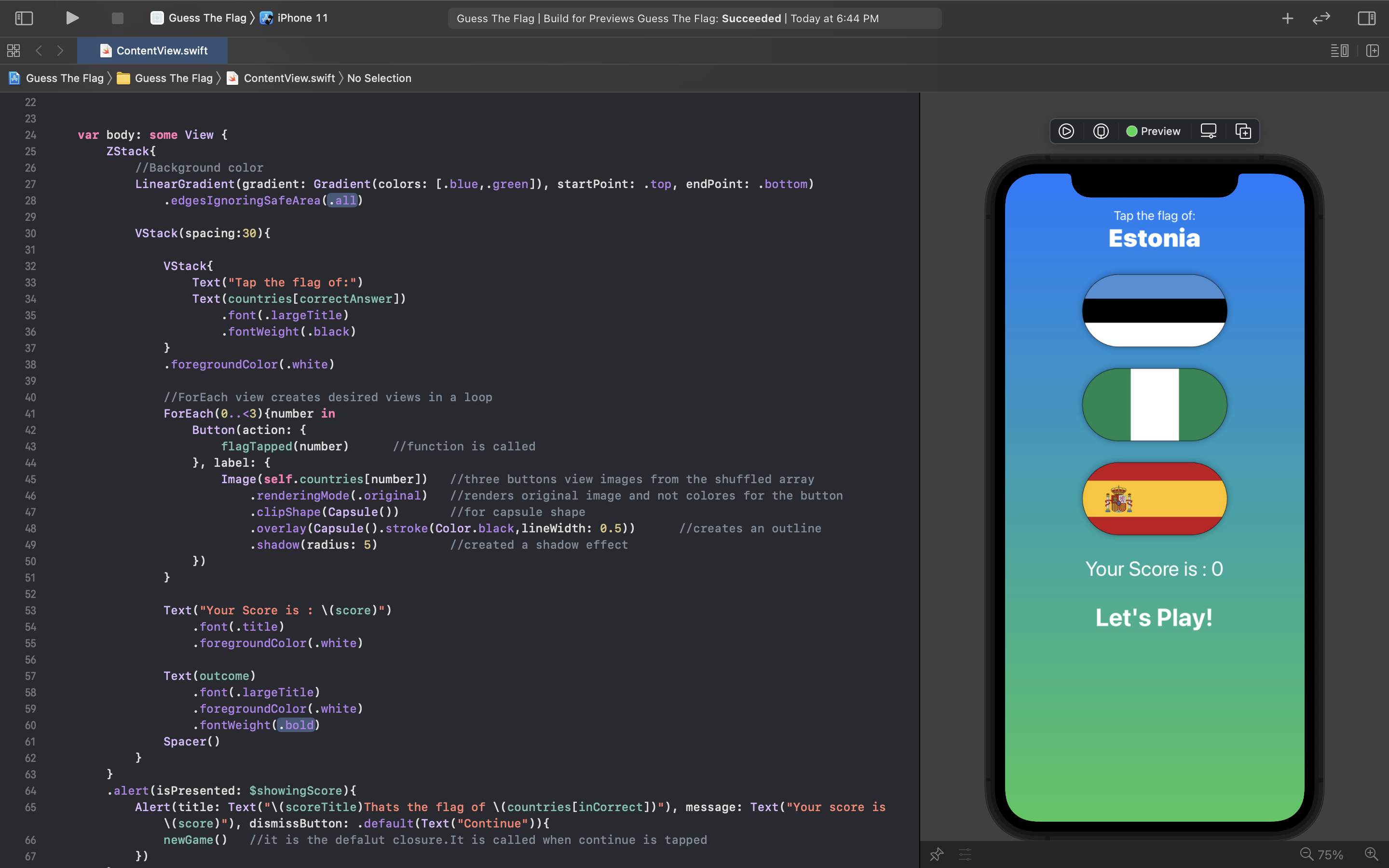GitHub - Nexus-19/Guess-The-Flag: A game which displays three flags and ...
