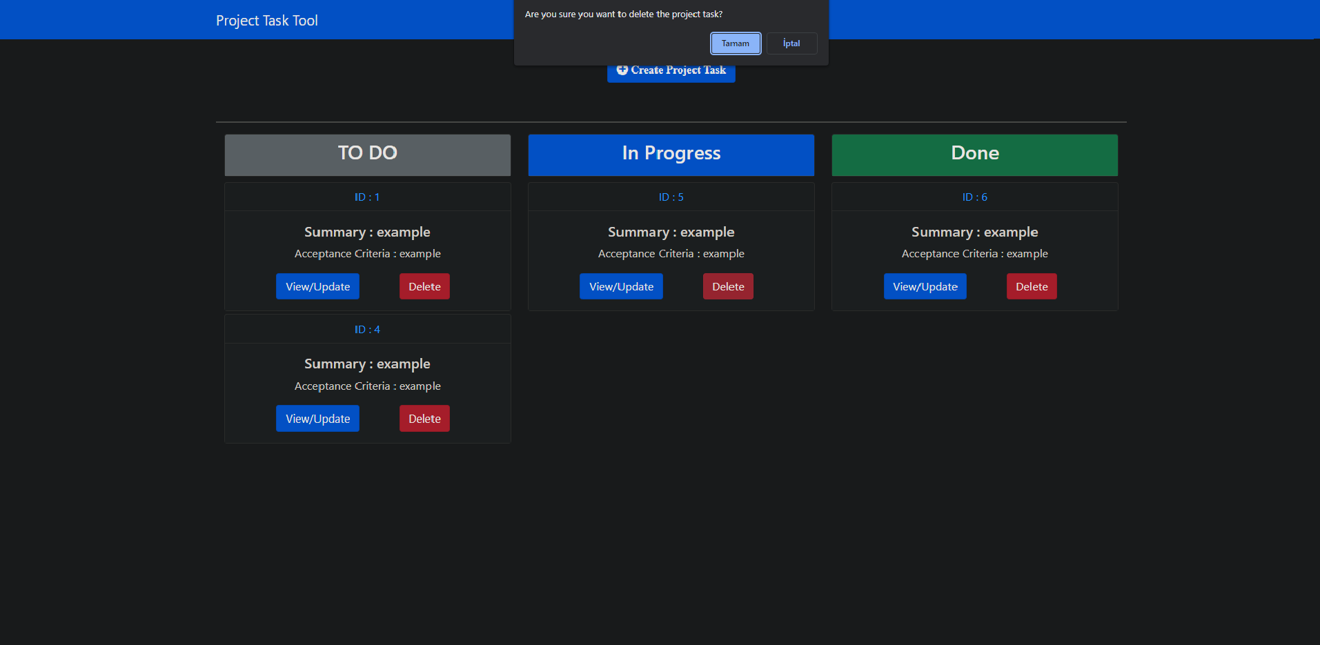 GitHub - cihanciftci1/Task-Manager: It's a task board for your tasks. (with Spring Framework and ...