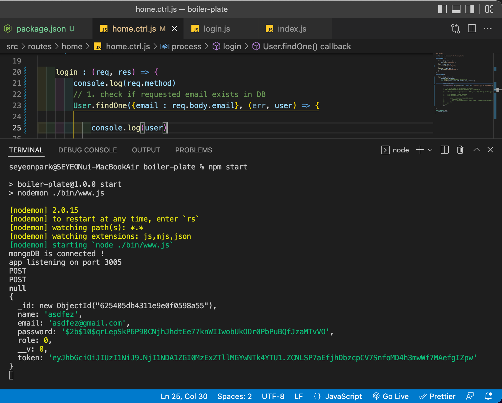 callback function as a parameter to .findOne gets called twice · Issue #11658 · Automattic ...