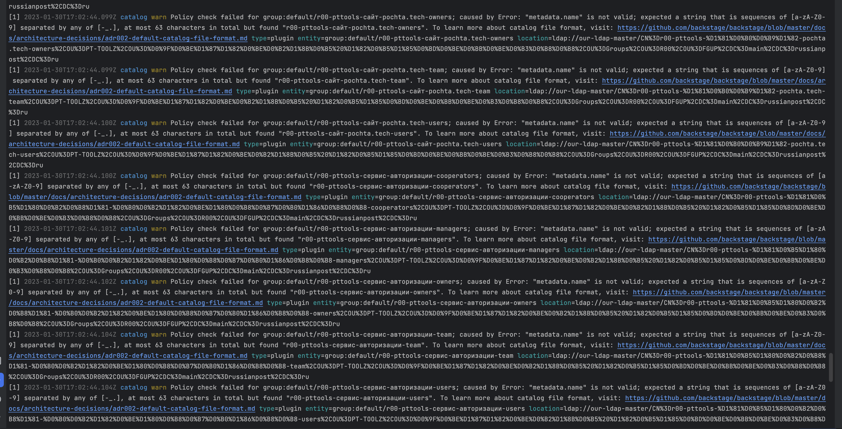 🐛 Bug Report: Not support cyrillic · Issue #16049 · backstage/backstage · GitHub