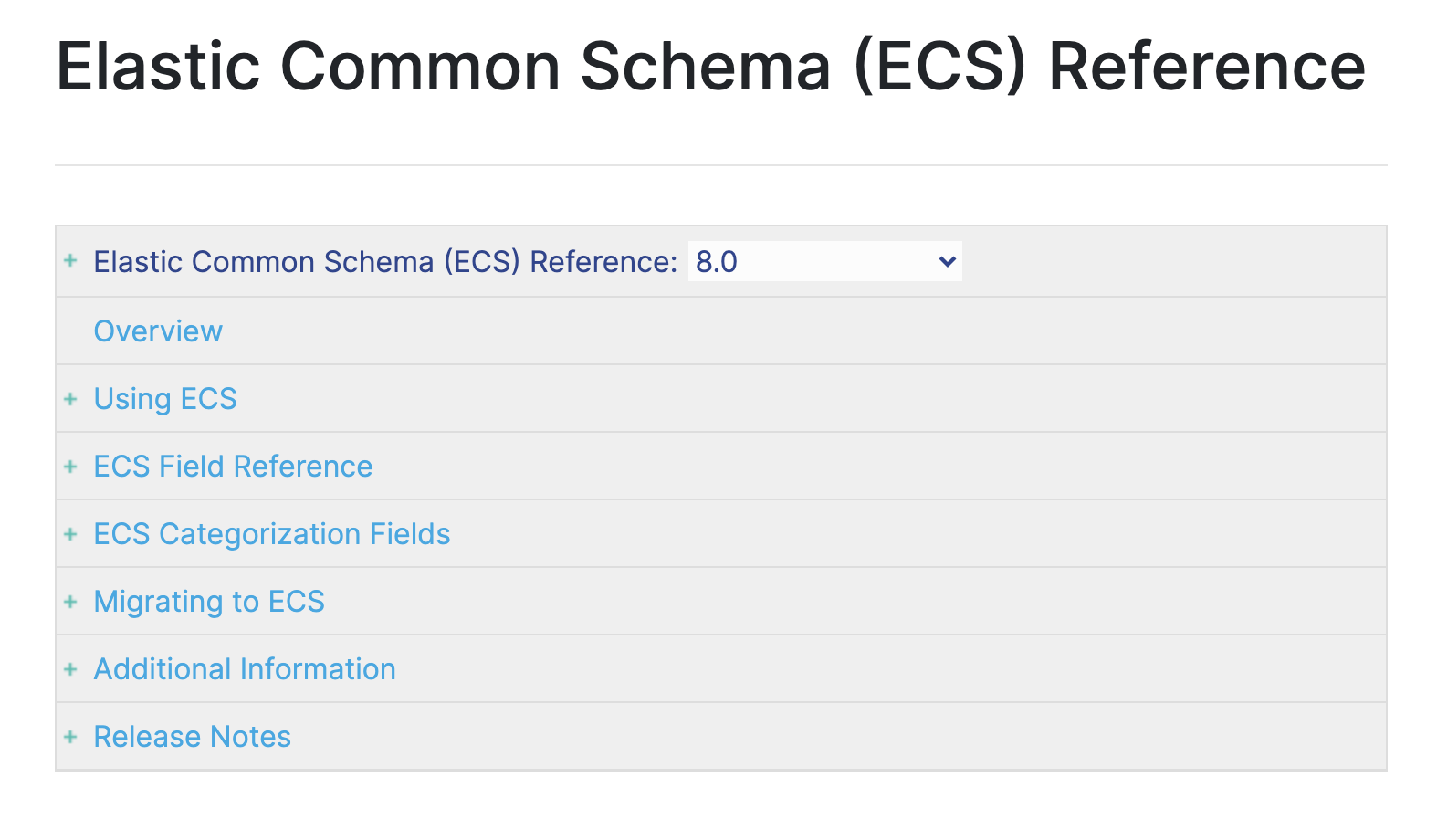 [DOCS] Add `Release Notes` section to the ECS docs · Issue #1671 ...