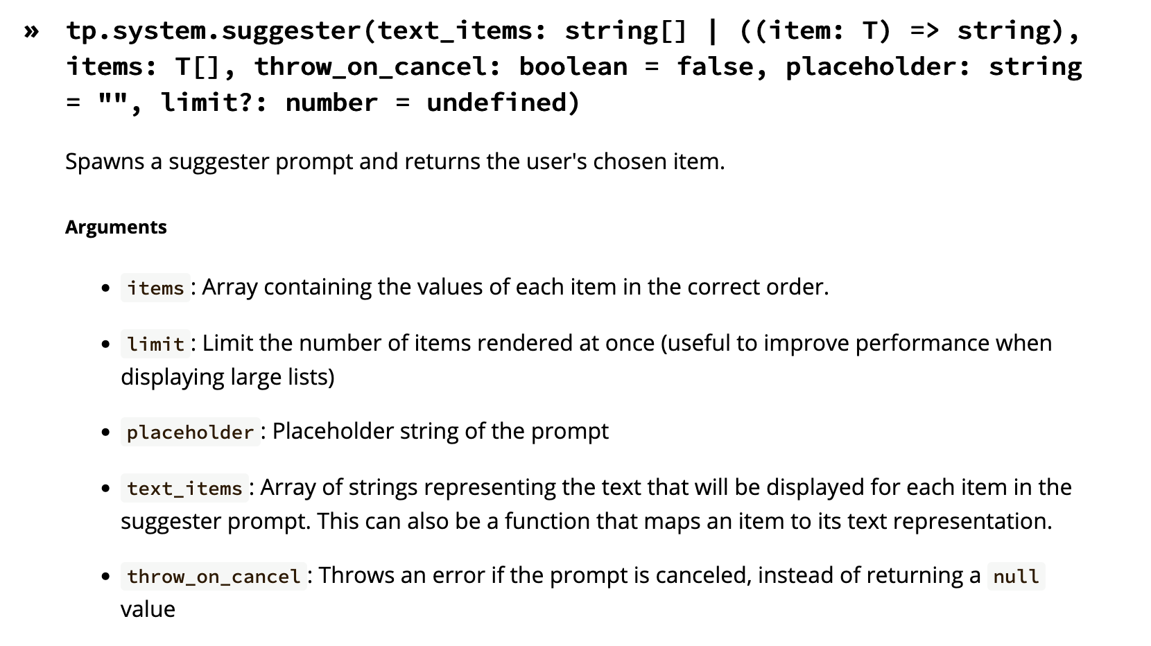 Function argument descriptions in wrong order in documentation · Issue #946 · SilentVoid13 ...