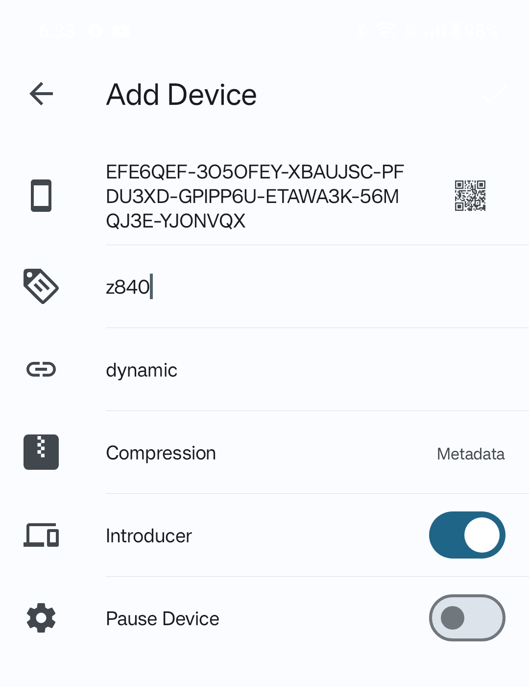 Android will not add device (invisible buttons) · Issue #1947 · syncthing/syncthing-android · GitHub