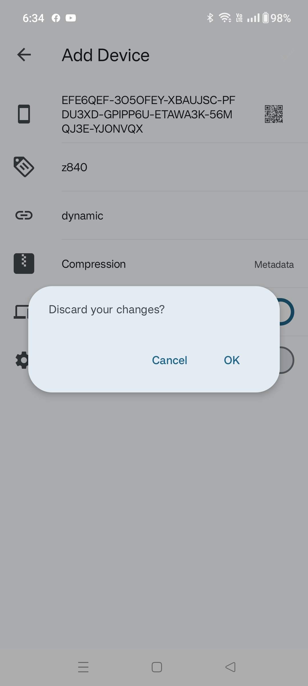 Android will not add device (invisible buttons) · Issue #1947 · syncthing/syncthing-android · GitHub