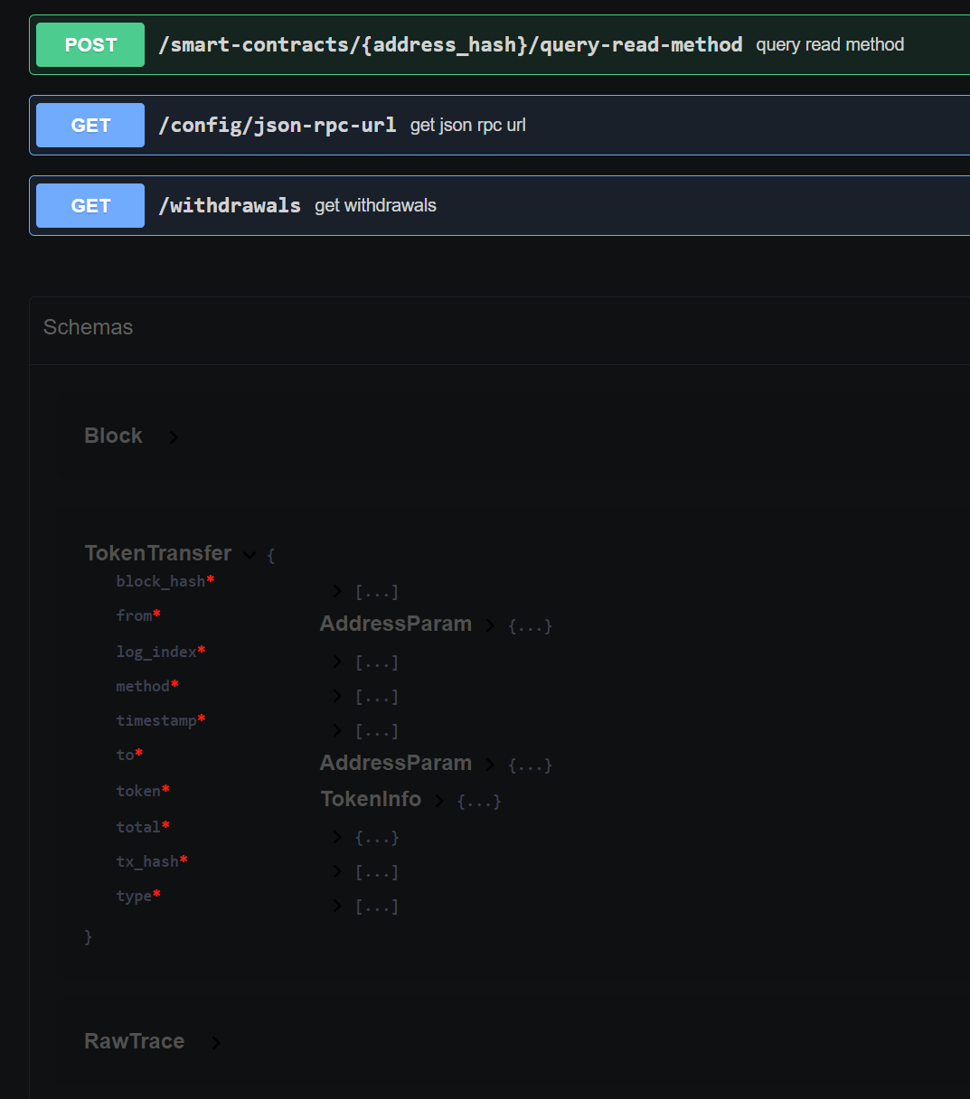 Unreadable Schemas on API Documentation page in dark mode · Issue #1220 · blockscout/frontend ...