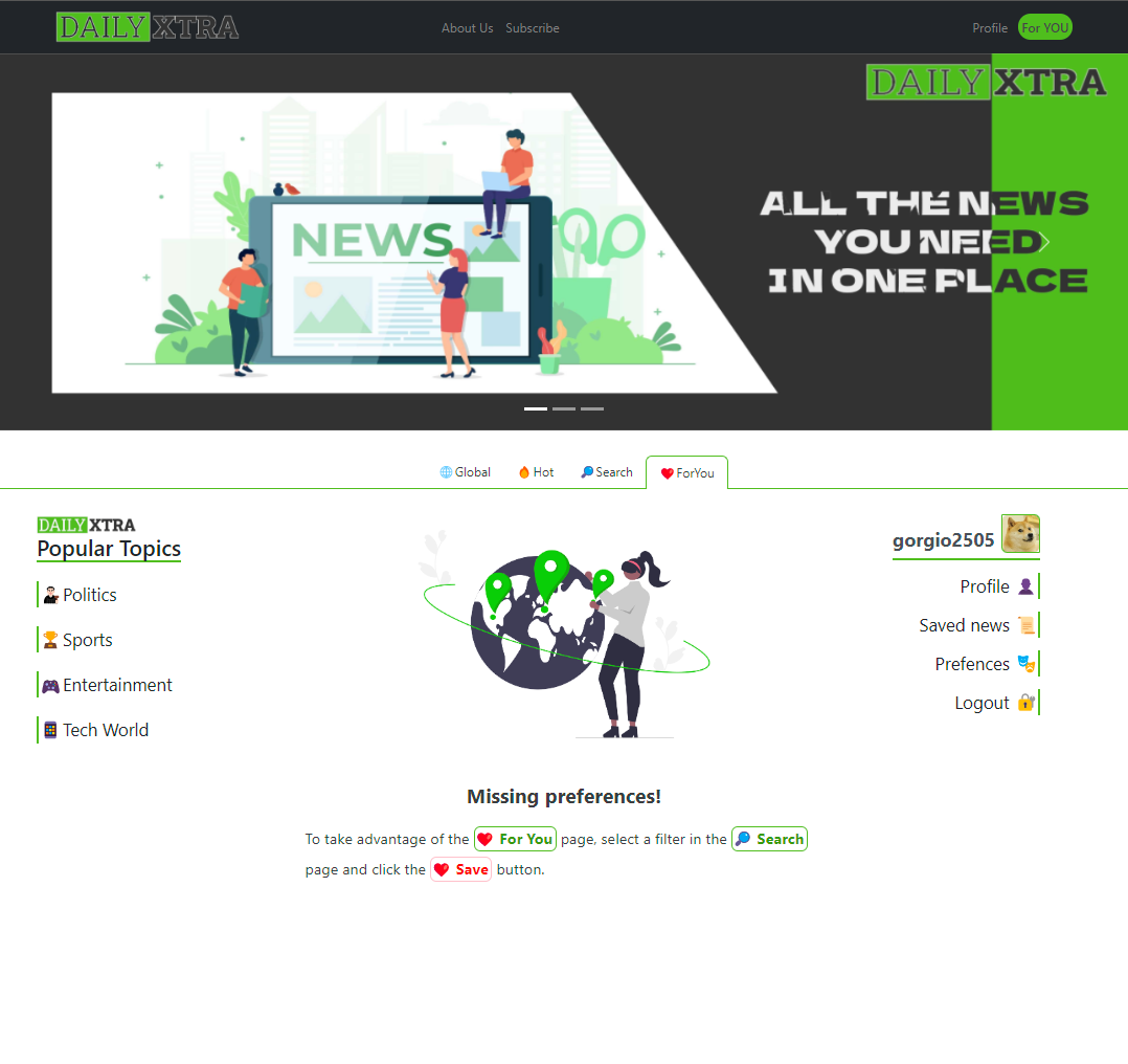 GitHub - RadoslavStefanov/DailyXtra-ReactSPA