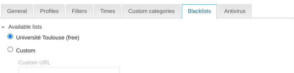 Web filter: remove Shalla list · Issue #6624 · NethServer/dev · GitHub