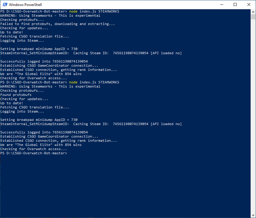 Steamworks error · Issue #157 · BeepIsla/CSGO-Overwatch-Bot · GitHub