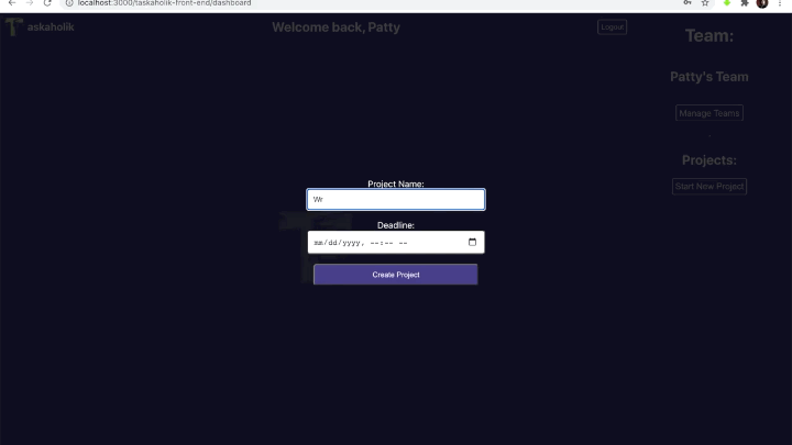 GitHub - rick-moore/taskaholik-front-end: React/Redux and JavaScript final project for Phase 5 ...