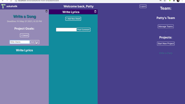 GitHub - rick-moore/taskaholik-front-end: React/Redux and JavaScript ...