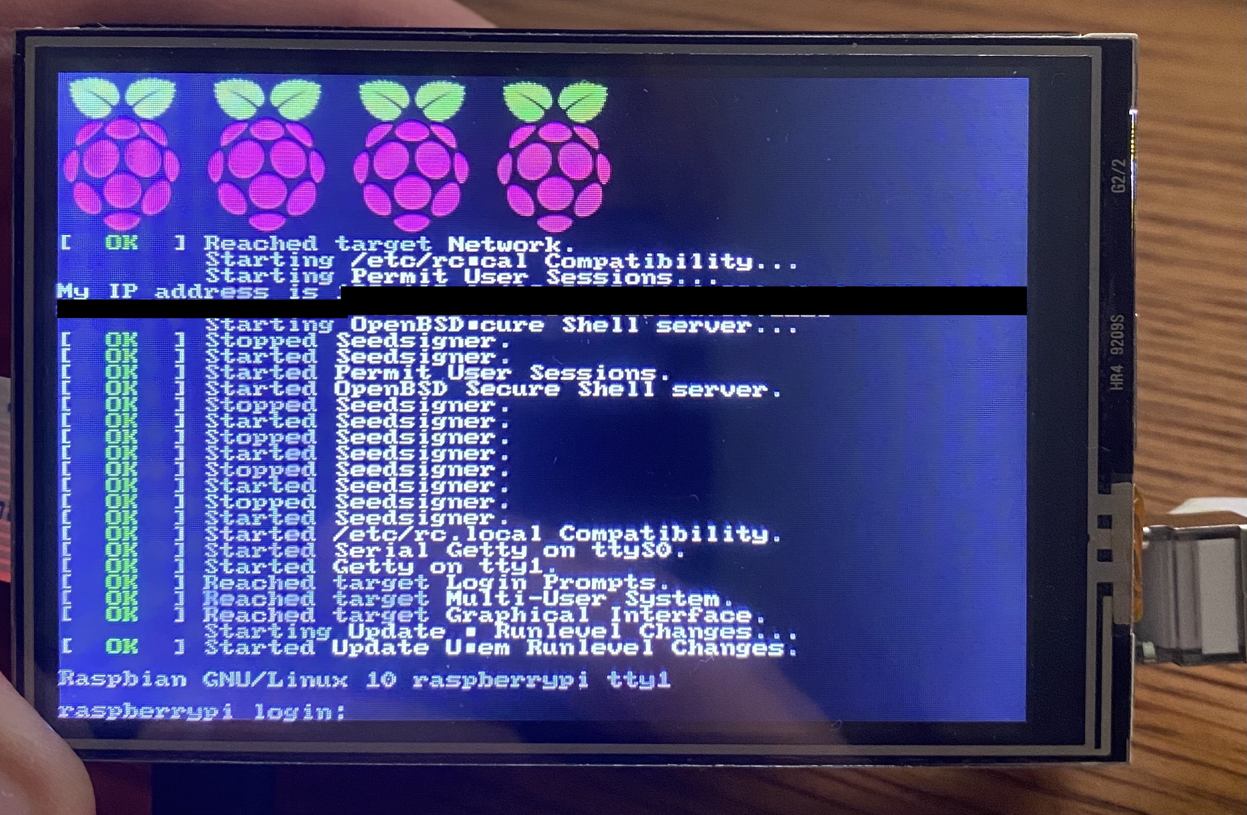 Using SeedSigner with 3.5 inch LCD touchscreen on Raspberry Pi 3B ...