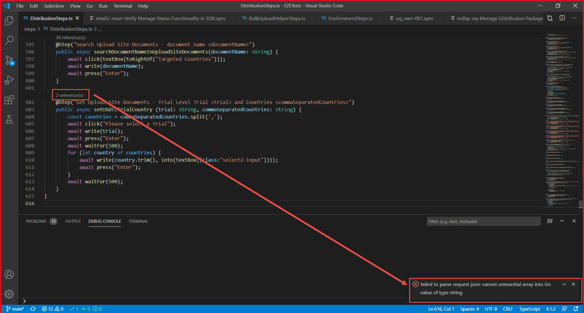 Error when clicking on References annotation on the Steps file · Issue #555 · getgauge/gauge ...