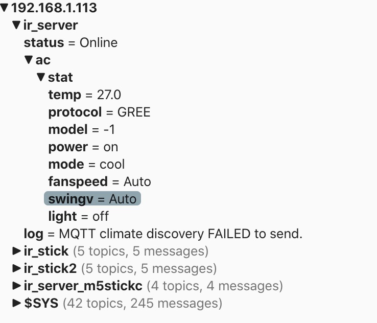MQTT climate discovery FAILED to send · Issue #1083 · crankyoldgit/IRremoteESP8266 · GitHub