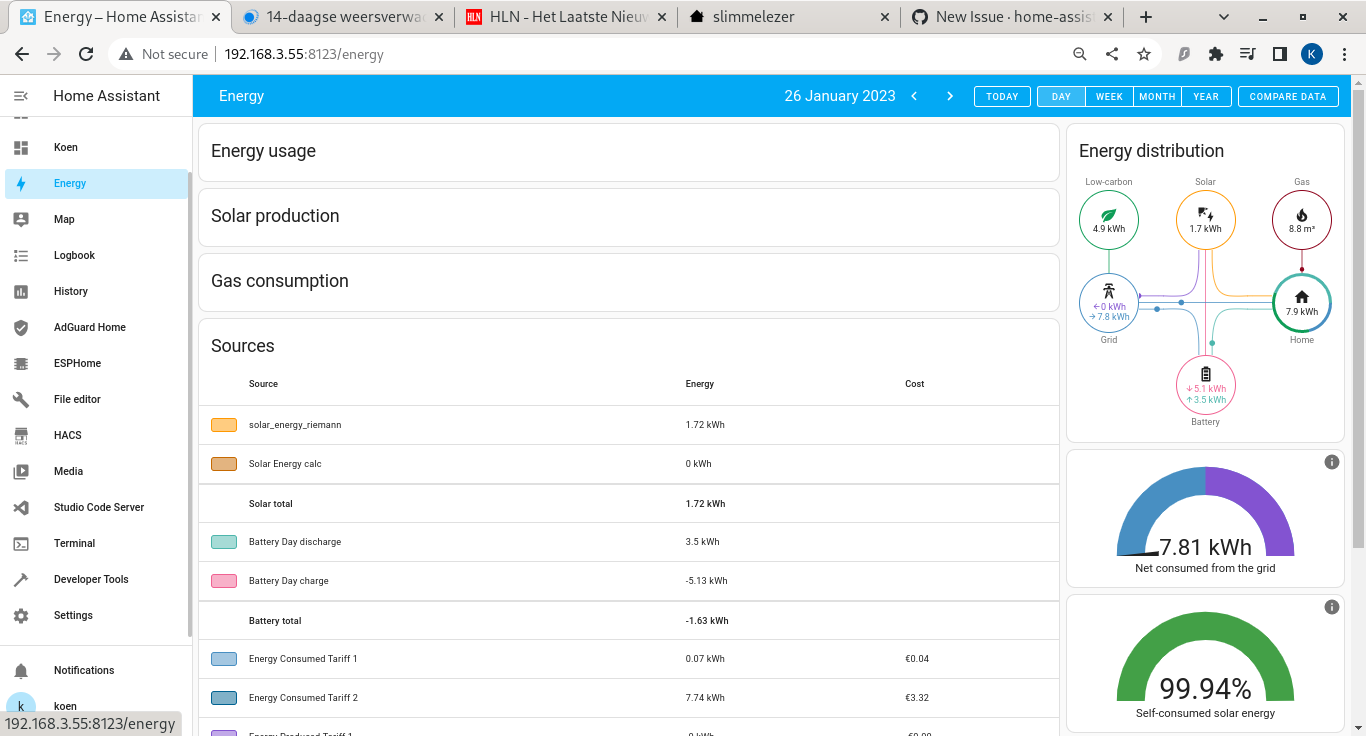 Energy dashboard not showing graphs · Issue #86745 · home-assistant/core · GitHub