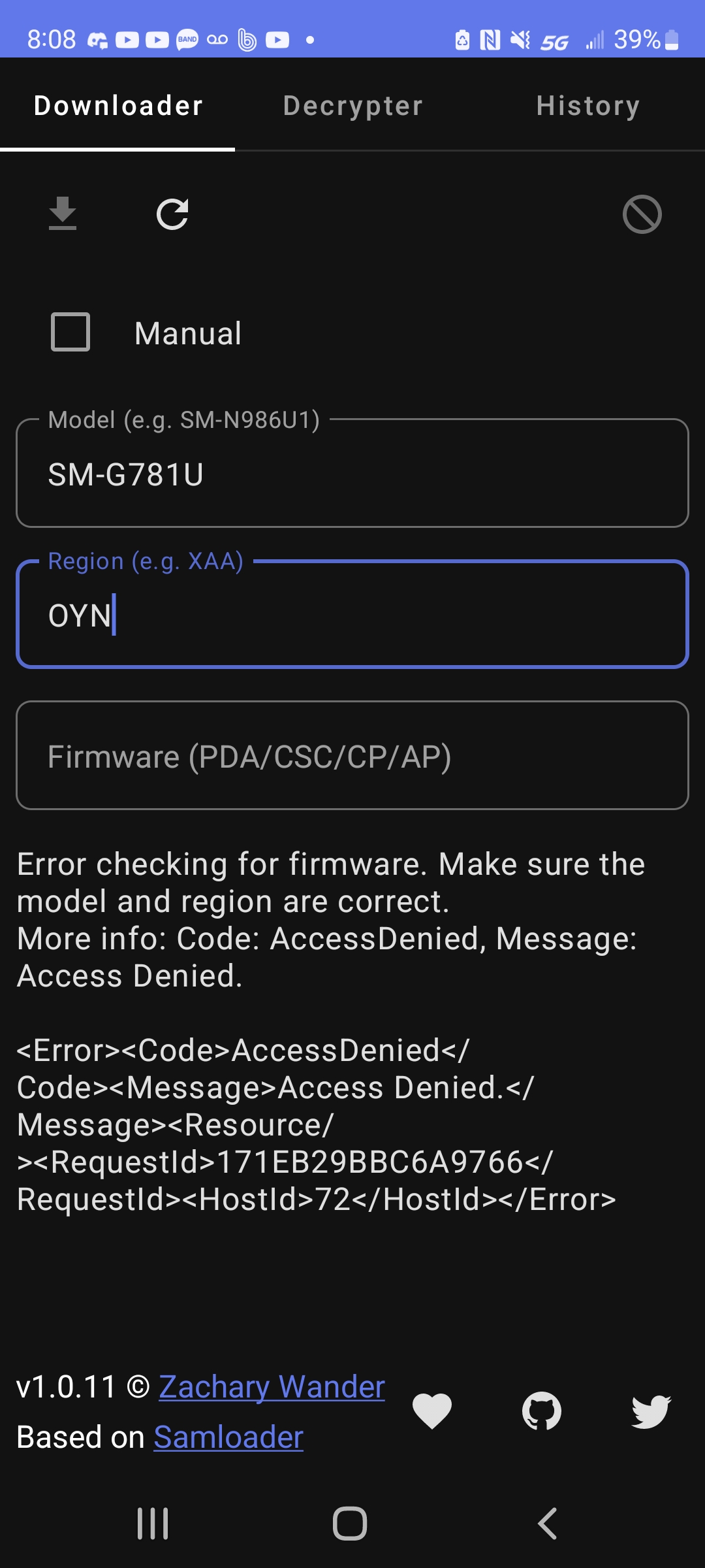 Access denied when trying to download · Issue #82 · zacharee/SamloaderKotlin · GitHub