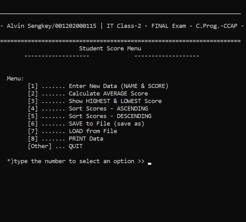 GitHub - alvinsengkey/student-score-application: Student score ...