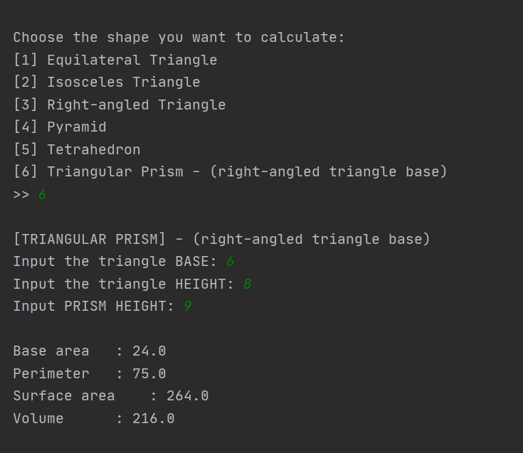 Github Alvinsengkeytriangular Shapes Calculation Program Program To Calculate Area