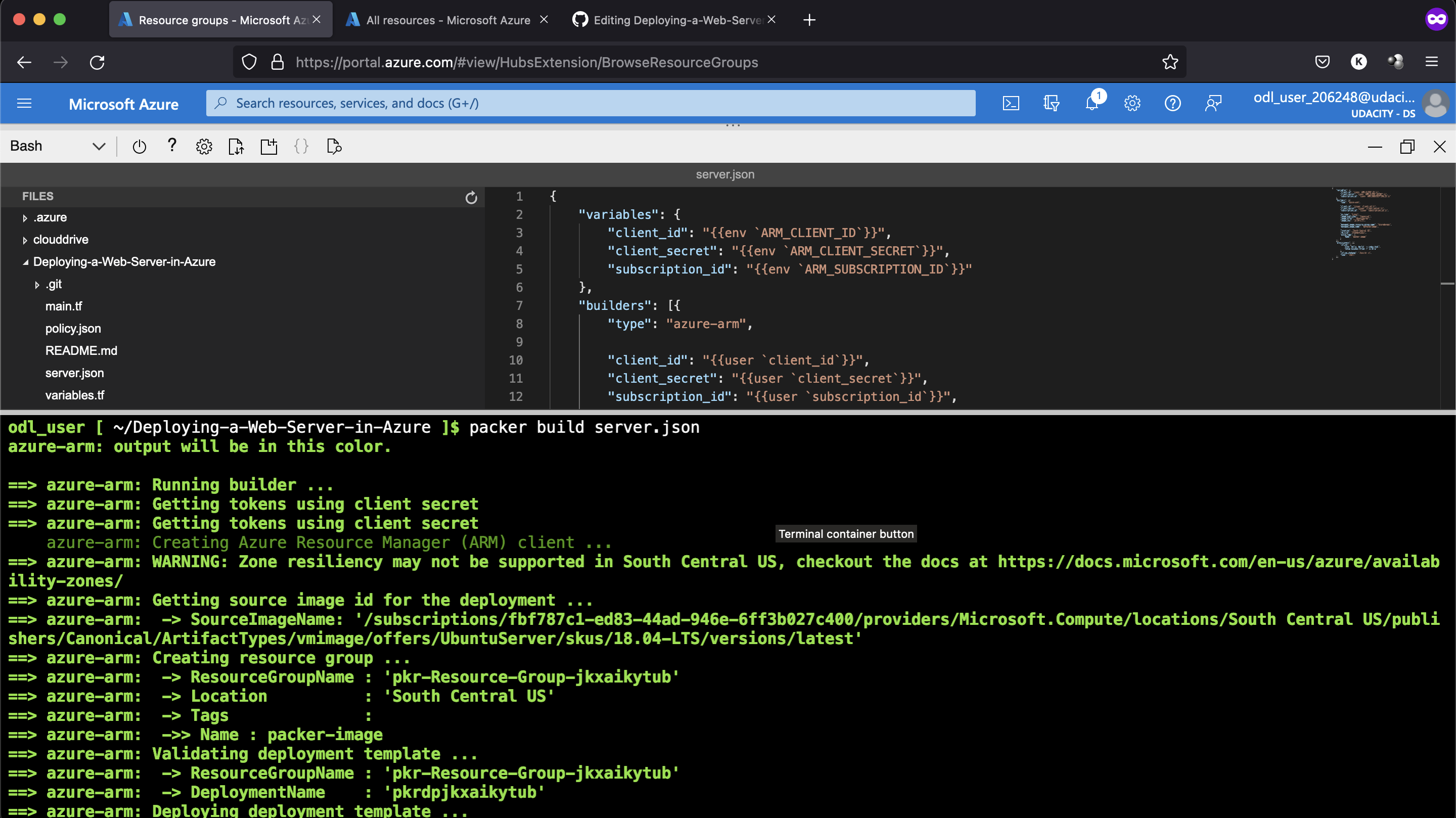 GitHub - ry-v1/Deploying-a-Web-Server-in-Azure: Project: Deploying a Web Server in Azure