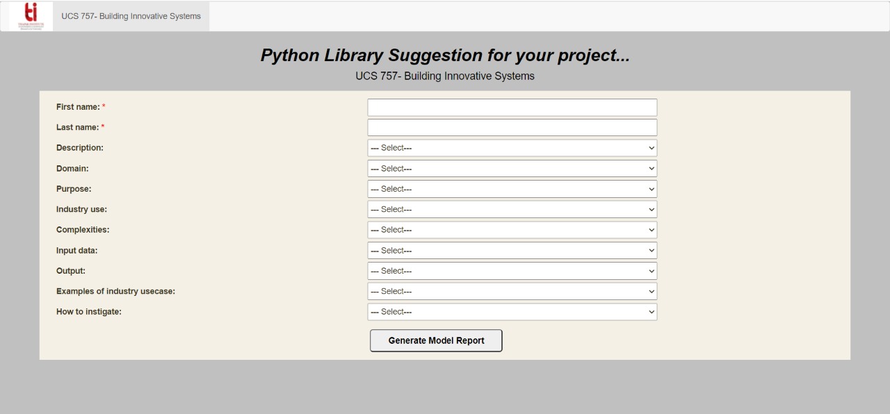 GitHub - manuja2000/Python-Library-Suggester: Python Library Suggestion for the development of ...