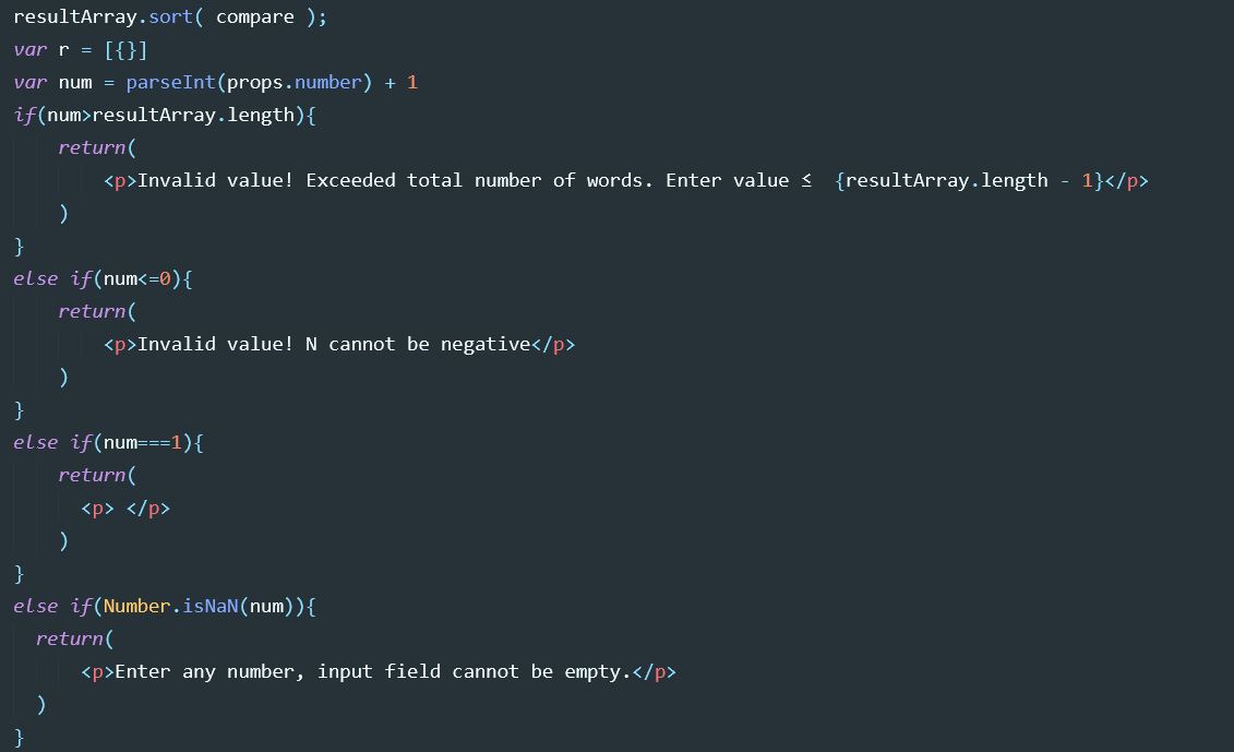 Github Rg85rajatcounting Words From Api A Reactjs Front End Which