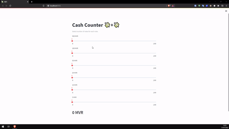 GitHub - i701/quick-cash-counter: Count your cash as quickly as ...
