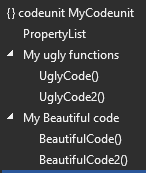 AL Outline panel support Region Directive in AL (New Feature Request ...