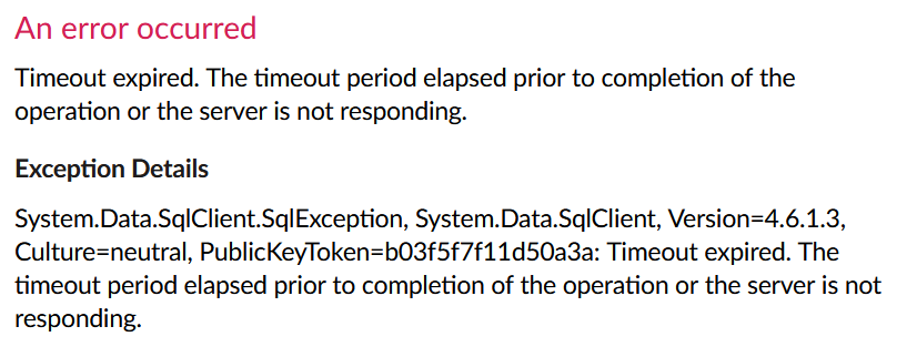 Timeout Expired Errors Since Updating To 9 4 1 · Issue 3878 · Umbraco
