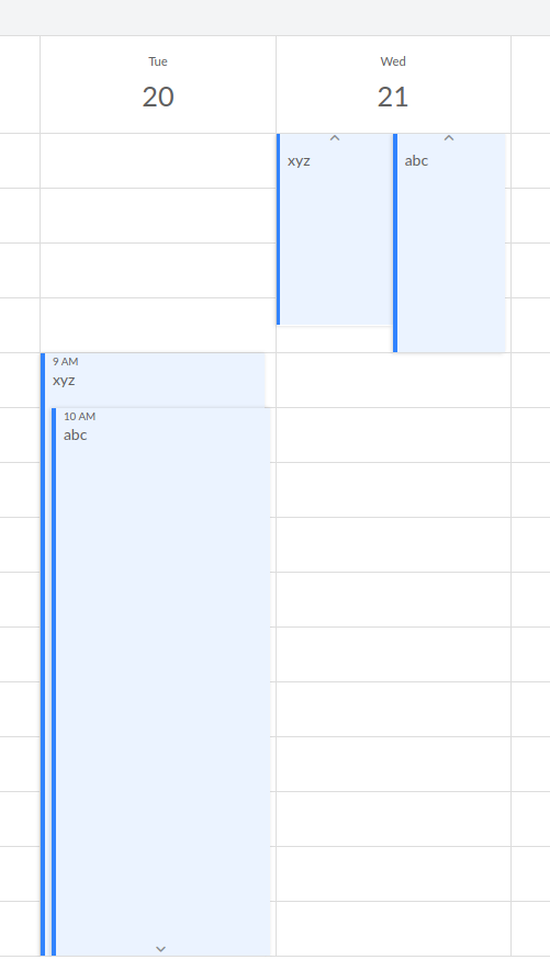 Calendar day view layout should use clipped startDate when sorting ...
