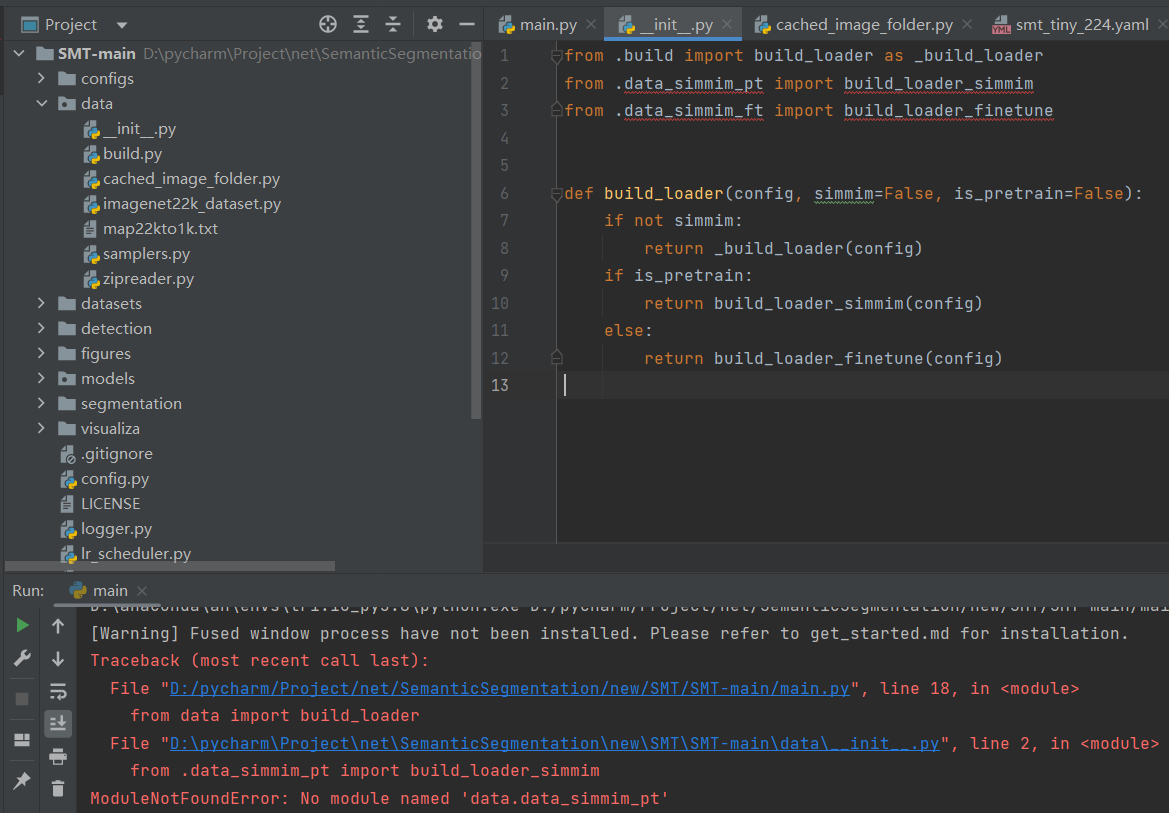 a problem with importing these modules · Issue #12 · AFeng-x/SMT · GitHub