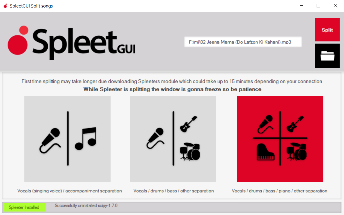 It Show Error On Runing Please Help Me · Issue 643 · Deezer Spleeter · Github