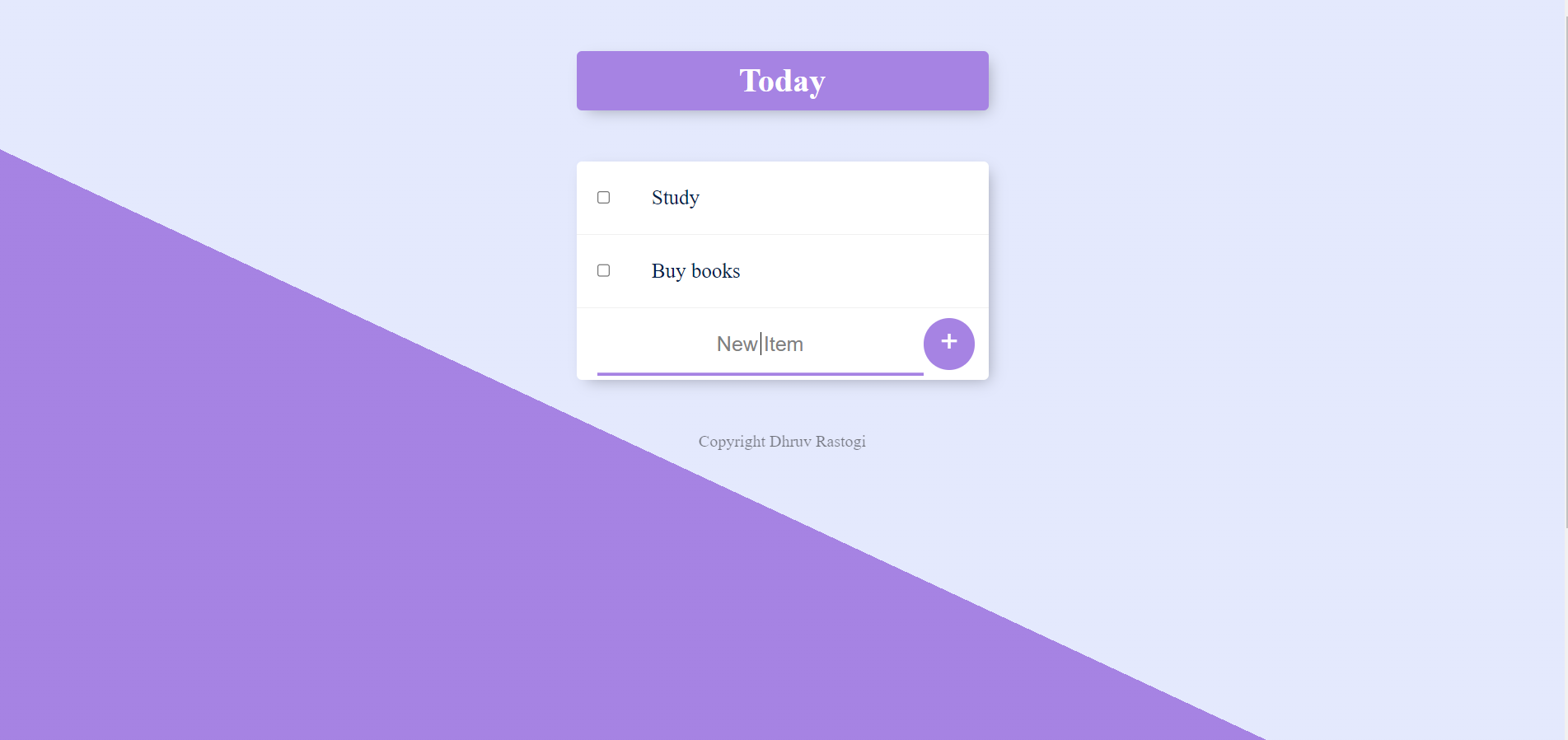 GitHub - rastogi26/todolist