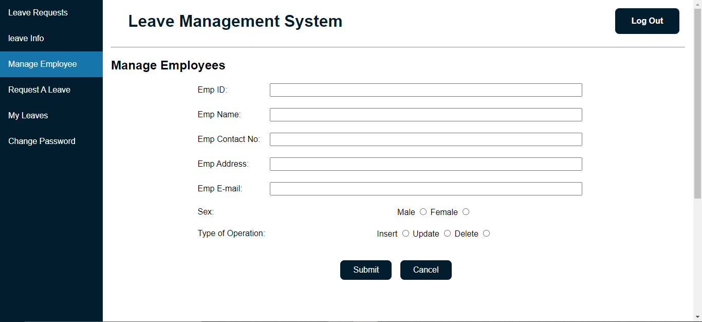 GitHub - Raushan2001/Employee-Leave-Management-System: Leave Management ...