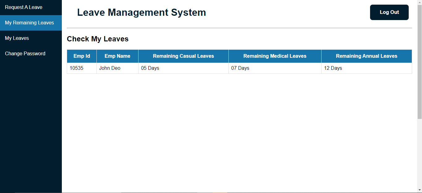 GitHub - Raushan2001/Employee-Leave-Management-System: Leave Management ...