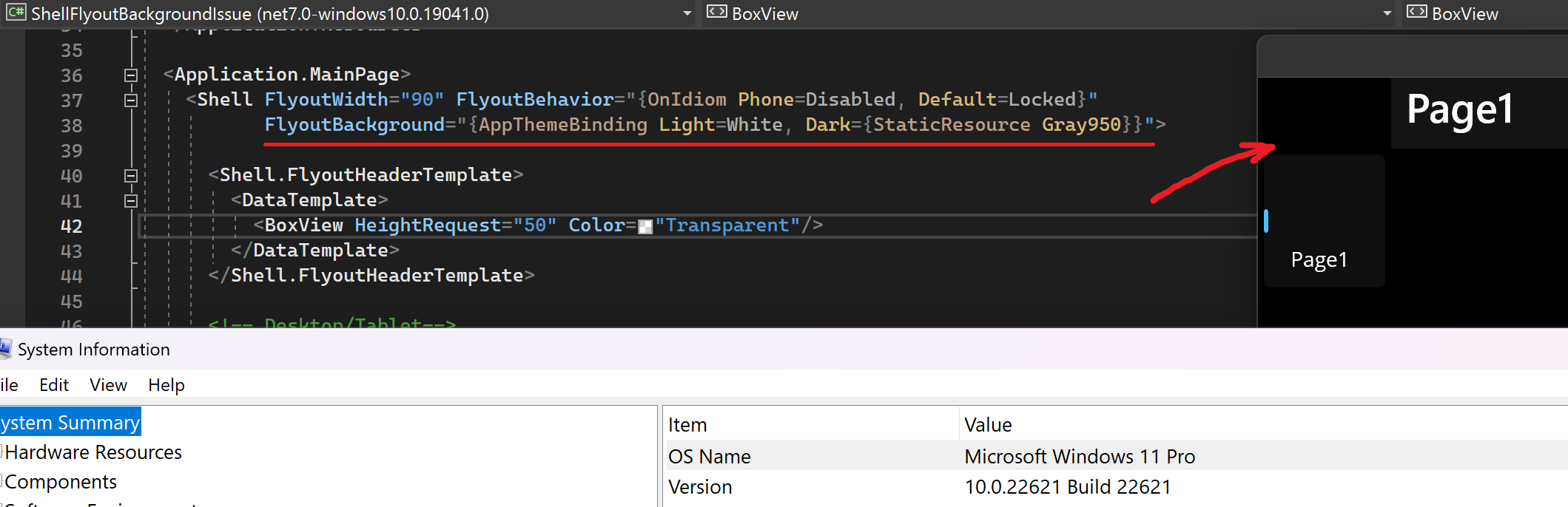 Shell flyout background color does not change in .NET 7.0 · Issue #12325 · dotnet/maui · GitHub