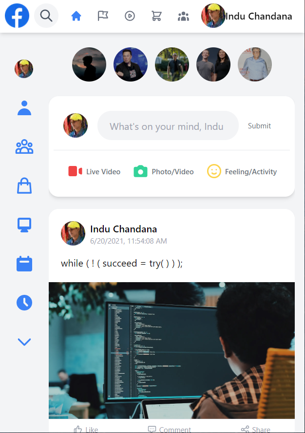 GitHub - Indu-Chandana/facebook-build