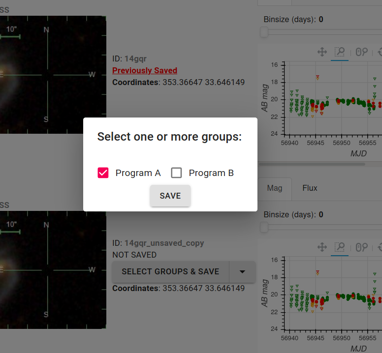 Default save behavior · Issue #466 · skyportal/skyportal · GitHub