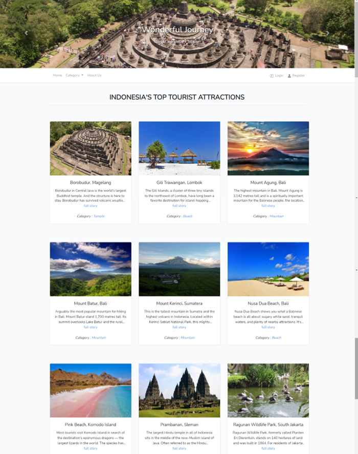 GitHub - calyanagata/TourismBlog: A web page for sharing story about ...