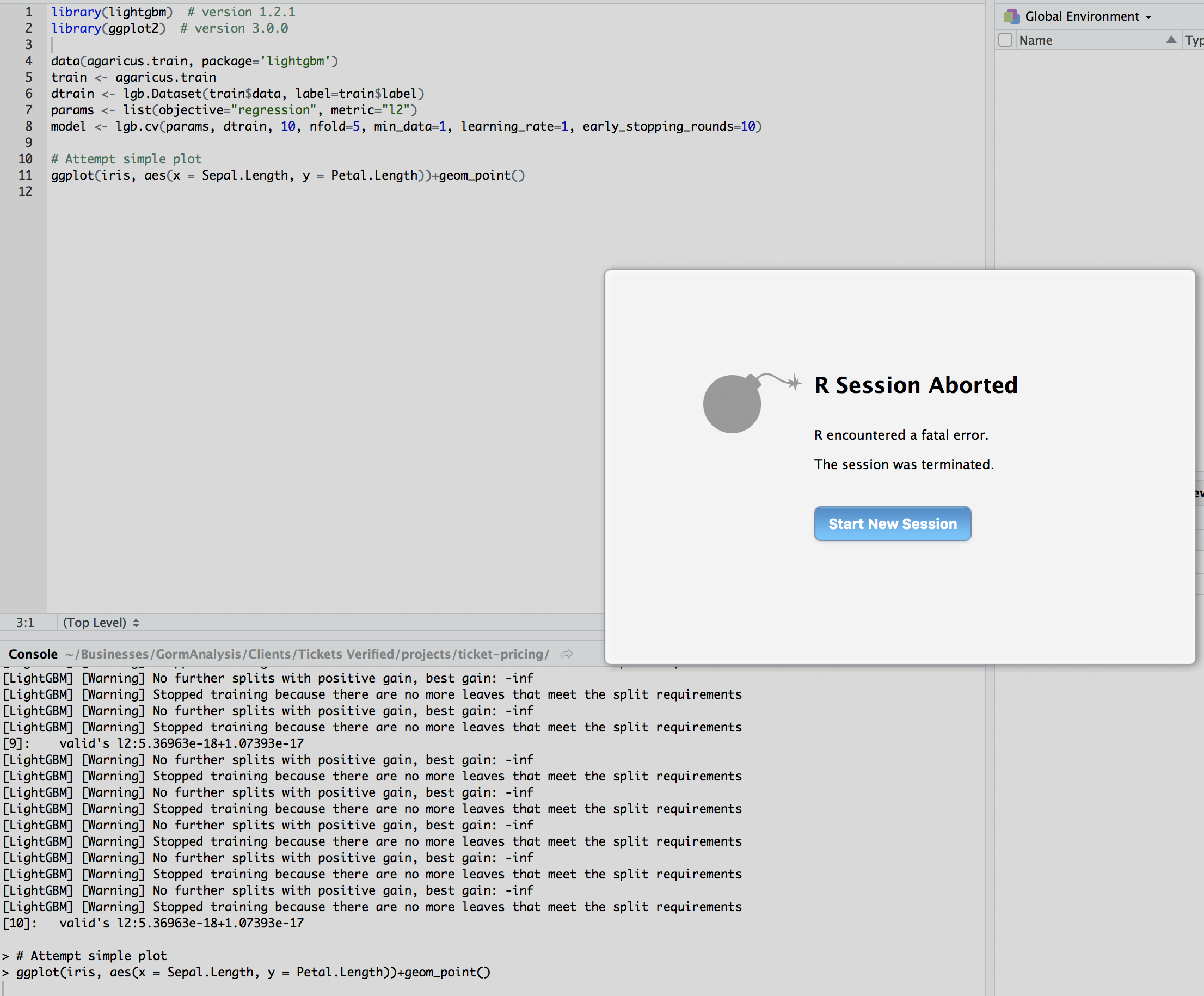 ggplot2() crashes R after using lgb.cv() / lgb.train() · Issue #1641 · microsoft/LightGBM · GitHub