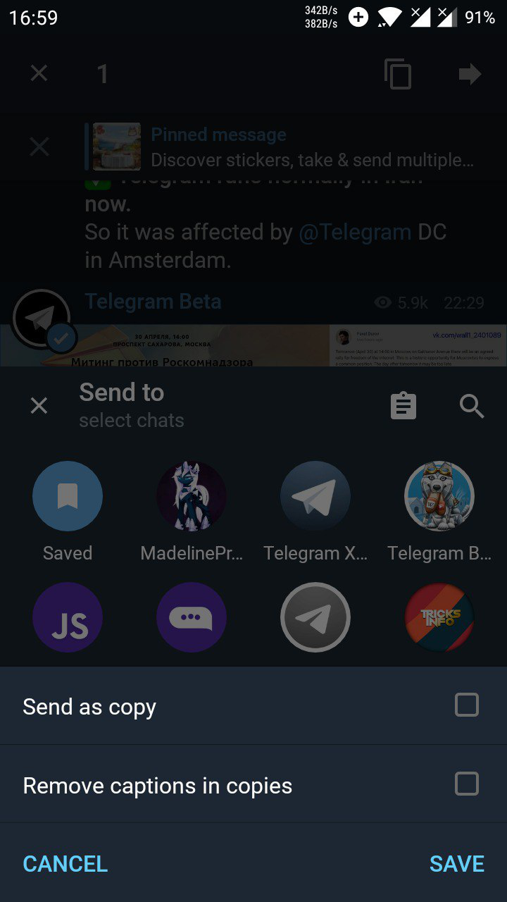 [Feature Request] Show Forwarding Options like Telegram X · Issue #6263 · telegramdesktop ...