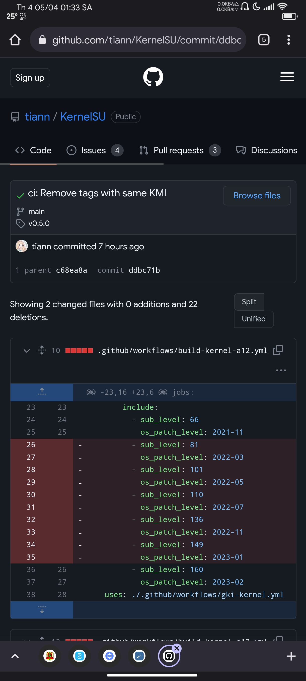 "Remove tags with same KMI" · Issue #341 · tiann/KernelSU · GitHub