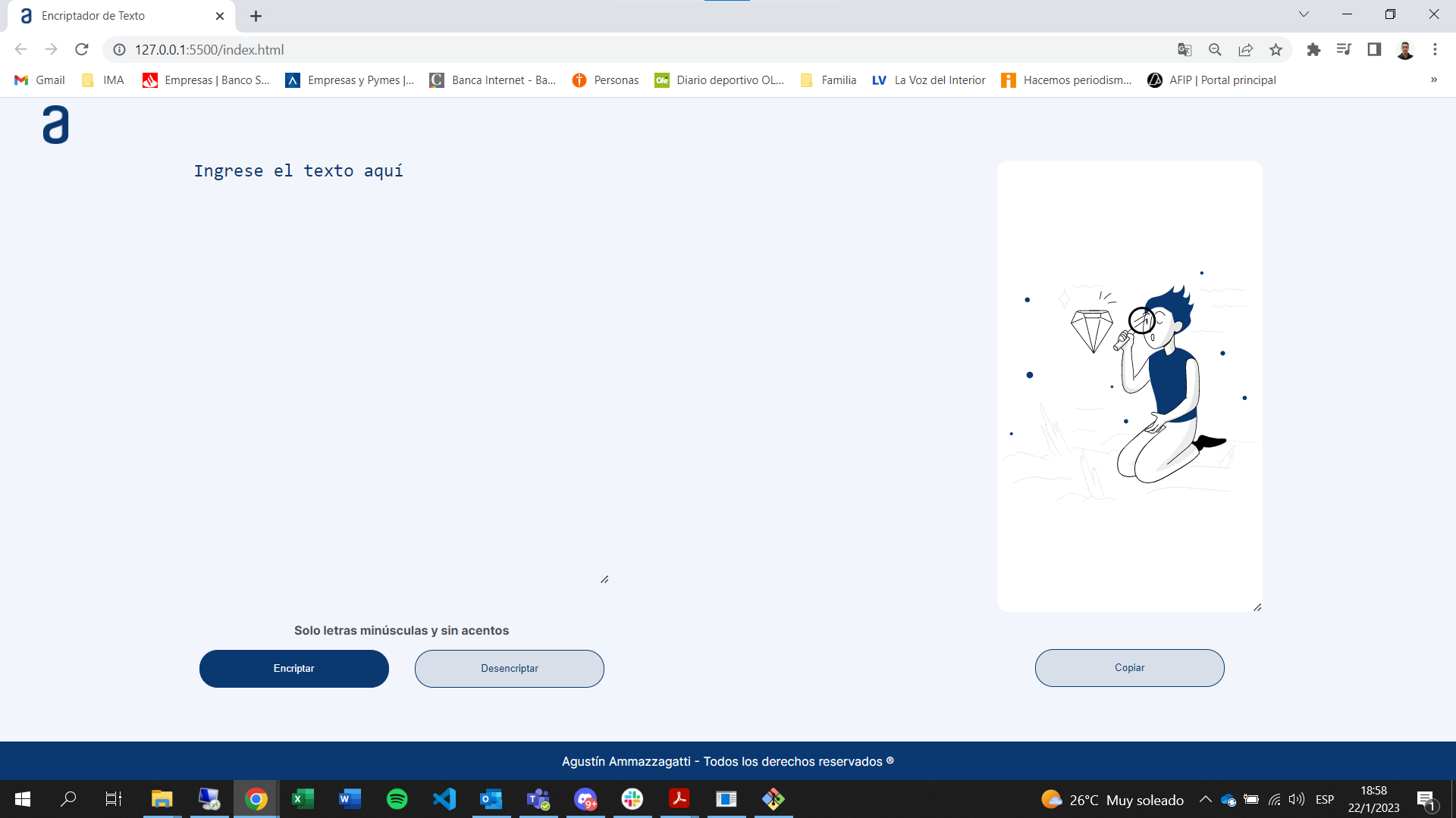GitHub - ammazzagattiagustin/Encriptador-de-texto