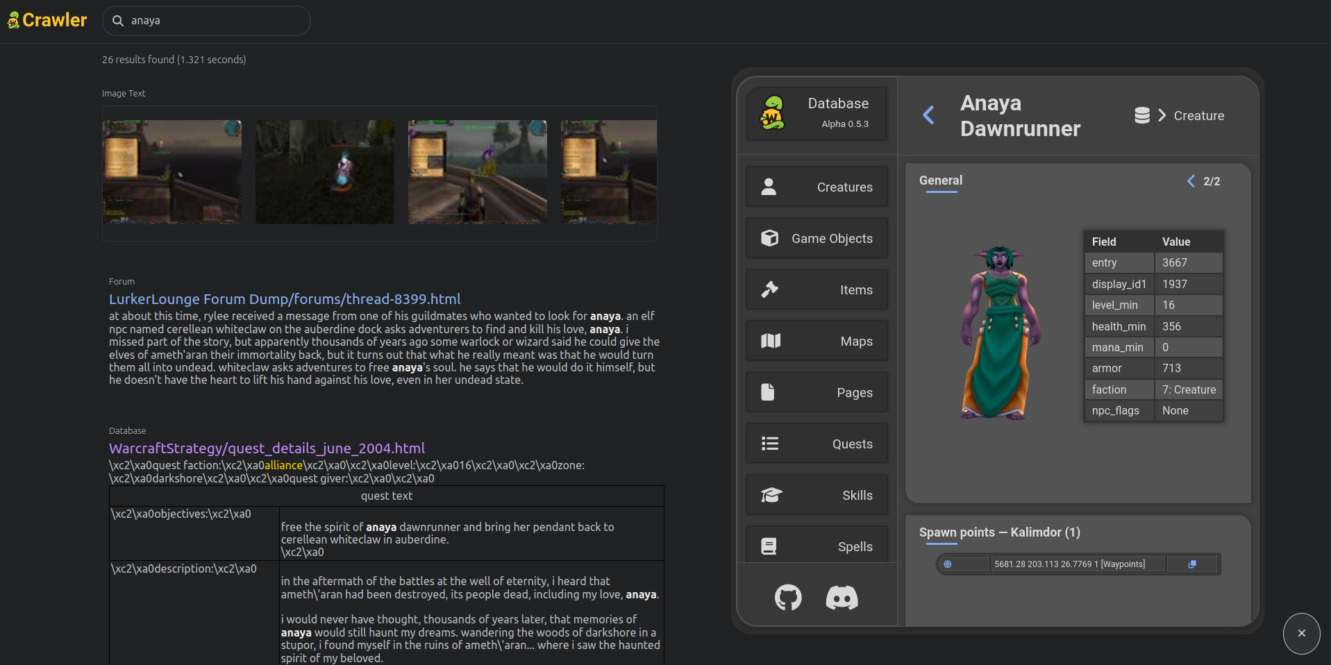 TODO: Change Anaya Dawnrunner & Lady Moongazer display_id · Issue #1131 ...