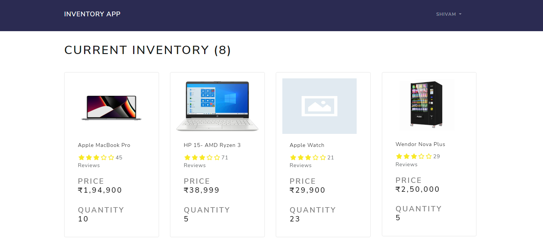 GitHub - shivamdargan/Inventory-App: Inventory App With OTP Authentication With JWT , CRUD ...
