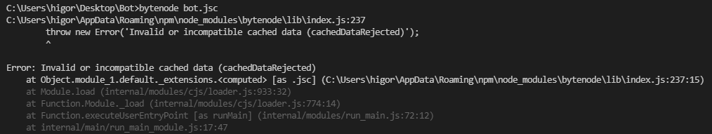 Bytenode It Is Incompatible · Issue 141 · Bytenodebytenode · Github 1250