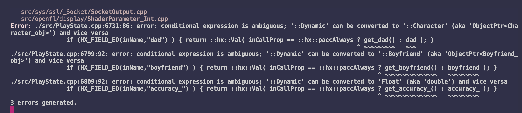 Bug Report: MacOS Compile error · Issue #287 · CodenameCrew/YoshiCrafterEngine · GitHub