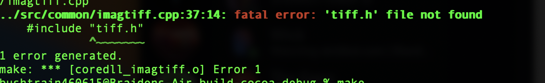 MacOS tiff.h error · Issue #22784 · wxWidgets/wxWidgets · GitHub