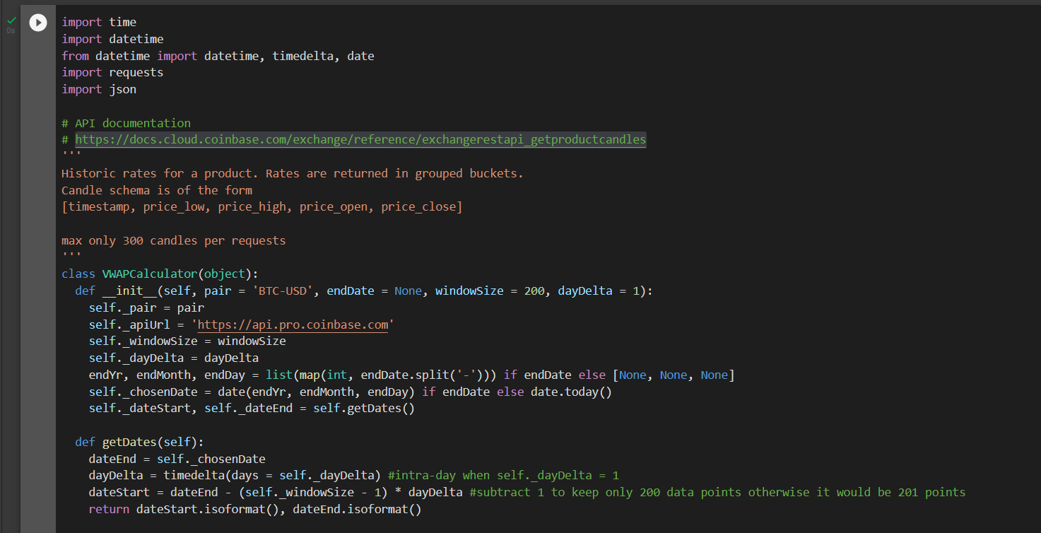 GitHub - YaokunLin/coinBaseVwap