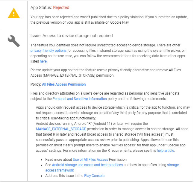 Get directory with write access on Android · Issue #721 · miguelpruivo/flutter_file_picker · GitHub